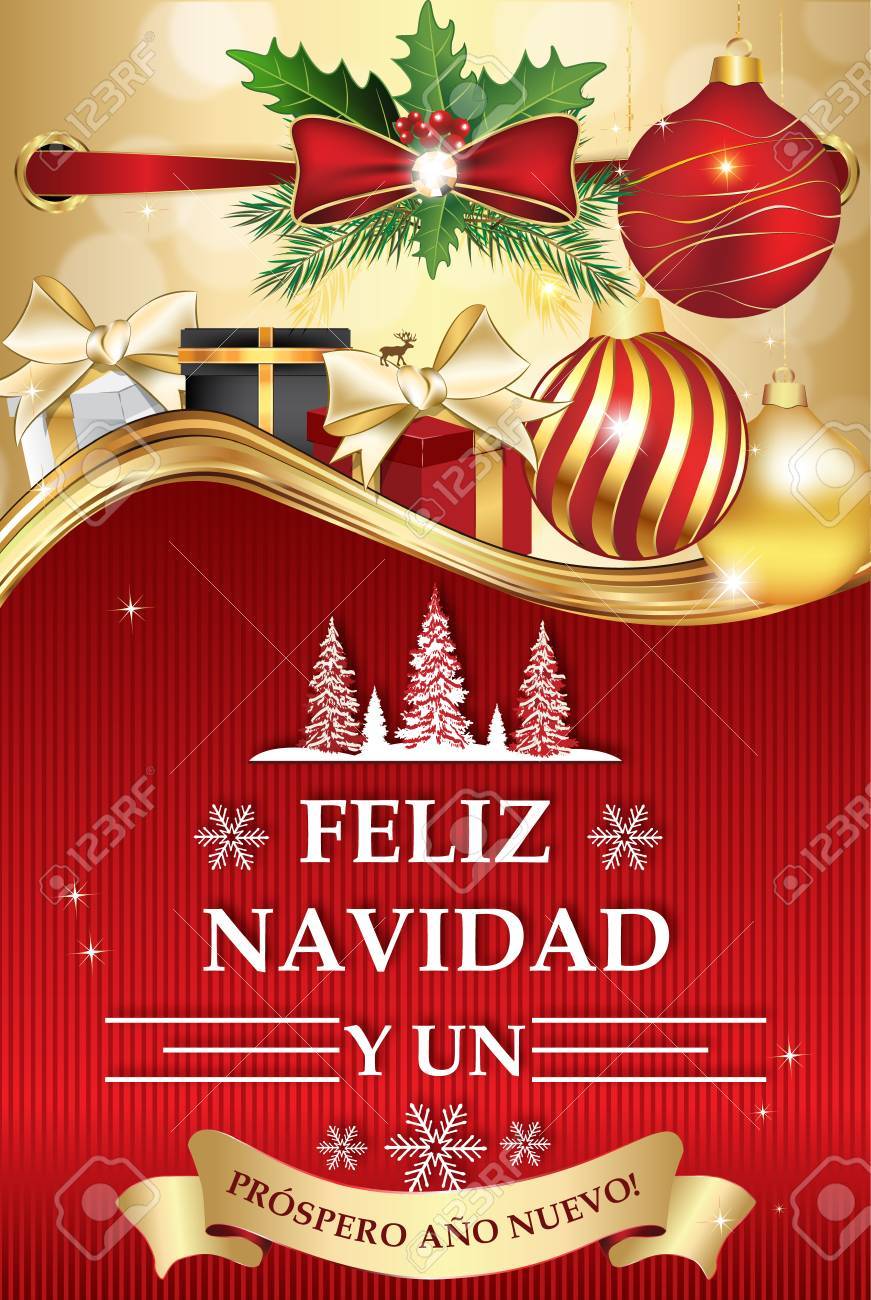 Feliz Navidad Cards Spanish - Serunen