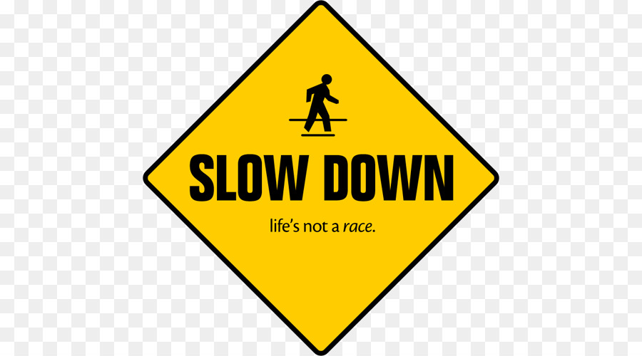 Slow Down Sign Clipart - Serunen