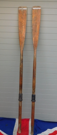 Vintage Wooden Rowing Oars - Serunen